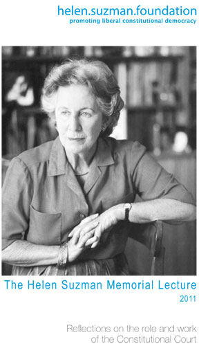 Helen Suzman Memorial Lecture 2011 — Helen Suzman Foundation